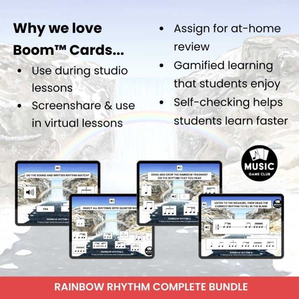 Rainbow Rhythm: Digital Rhythm Syllables Game – Boom™ Cards - Music ...